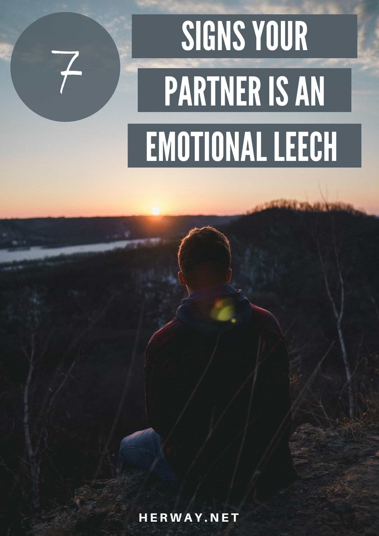 7 Signs Your Partner Is An Emotional Leech