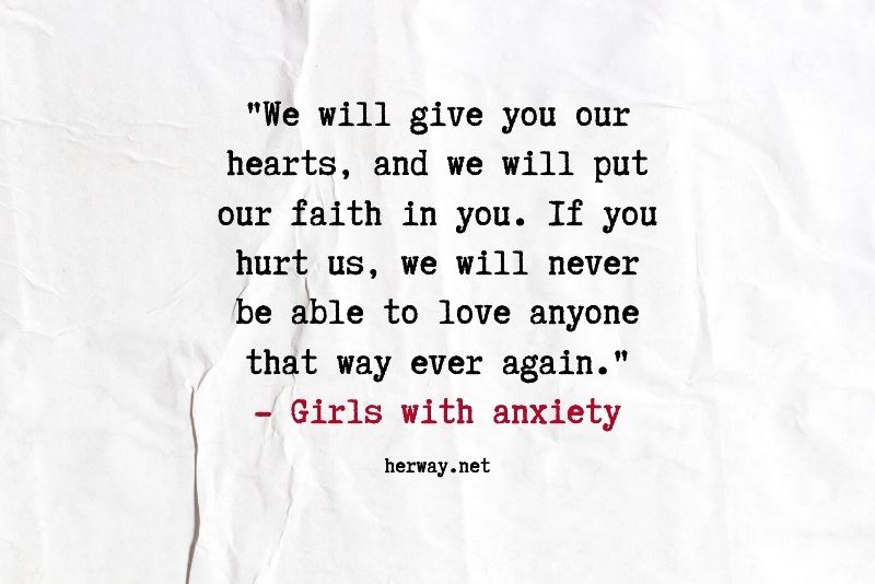 7 Ways How Girls With Anxiety Love Differently