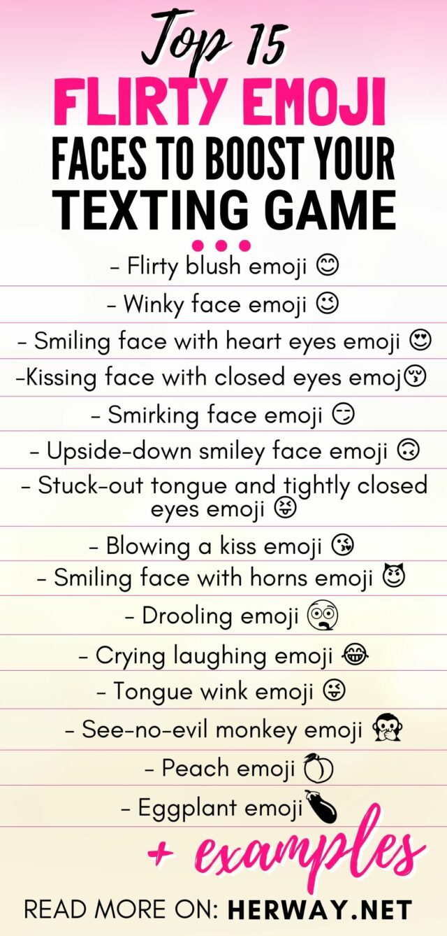 Top 15 Flirty Emoji Faces To Boost Your Texting Game (+Examples)