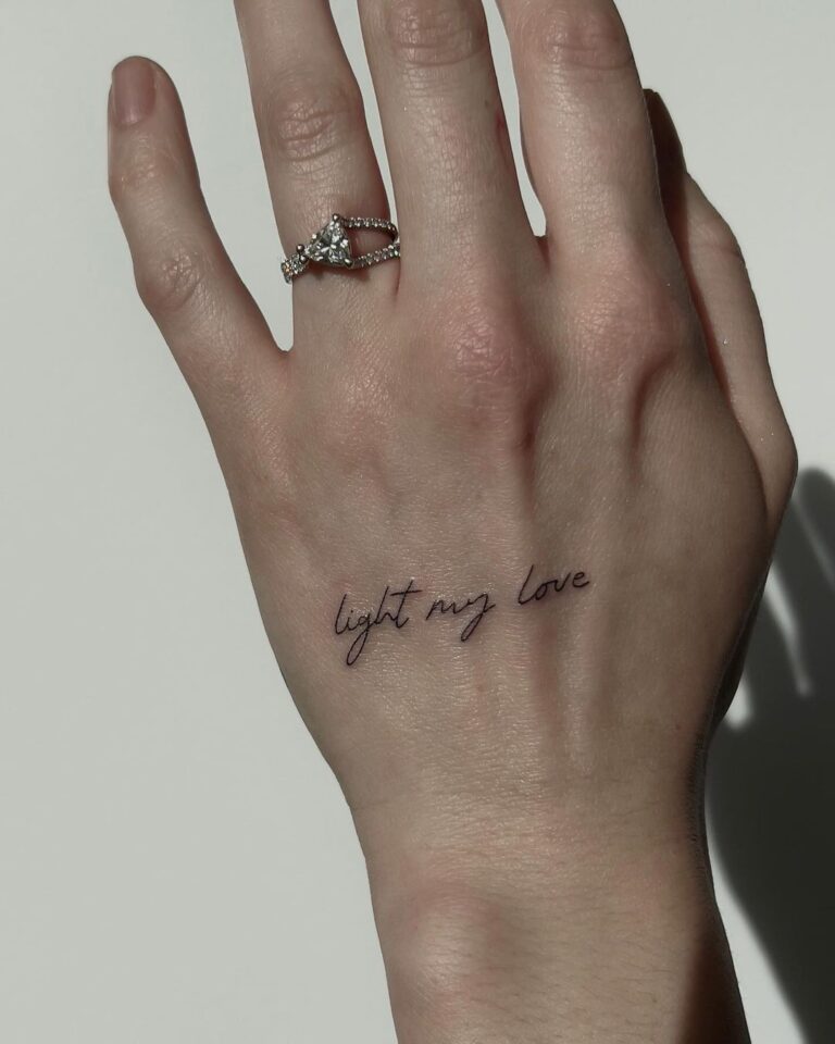 24 Marvelous Script Tattoos That Say It All For You