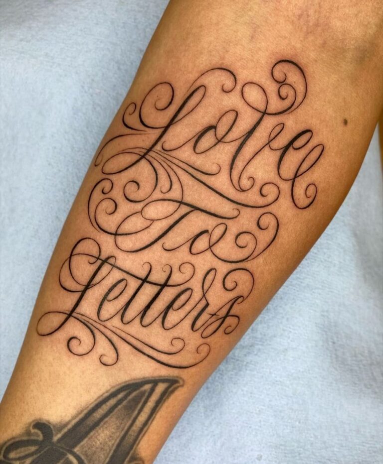 24 Marvelous Script Tattoos That Say It All For You
