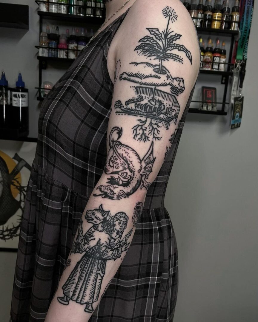 21 Personalized Patchwork Tattoos You'll Love