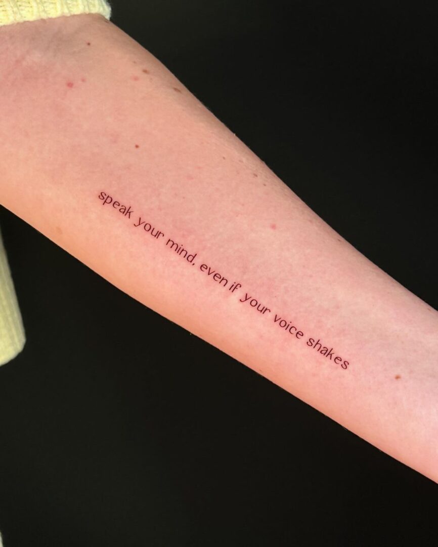 24 Marvelous Script Tattoos That Say It All For You
