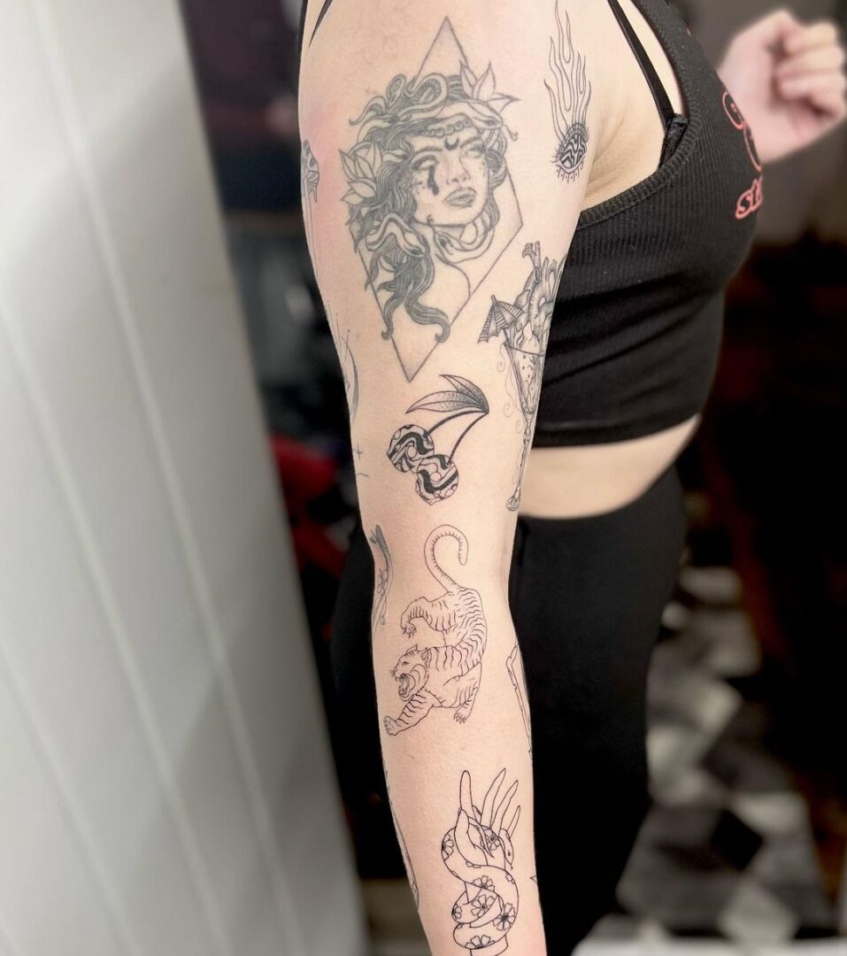 20 Meaningful And Inspiring Patchwork Sleeve Tattoo Ideas