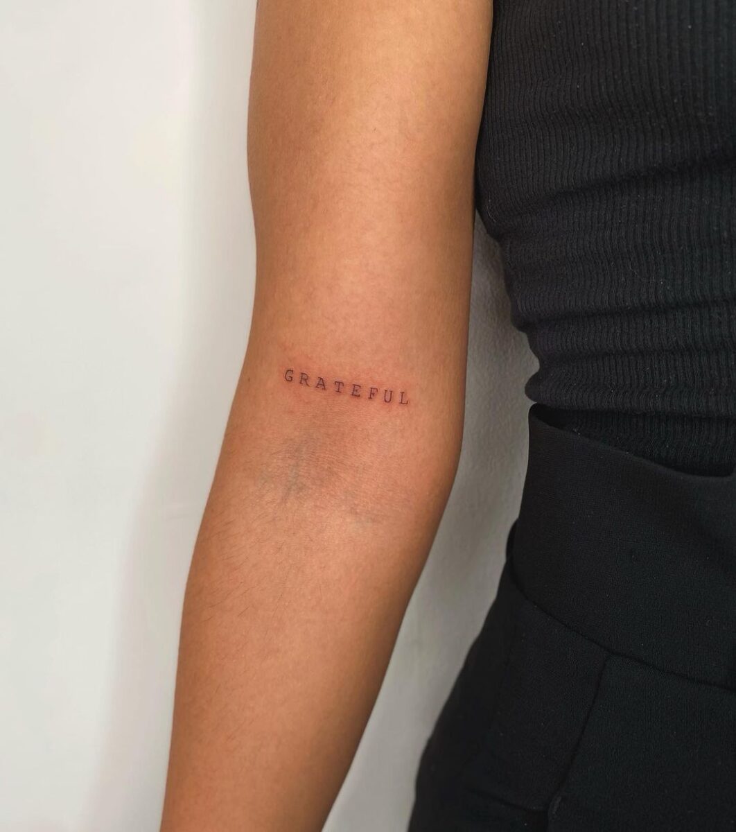 24 Motivational Word Tattoos That Will Fill You With Optimism And ...