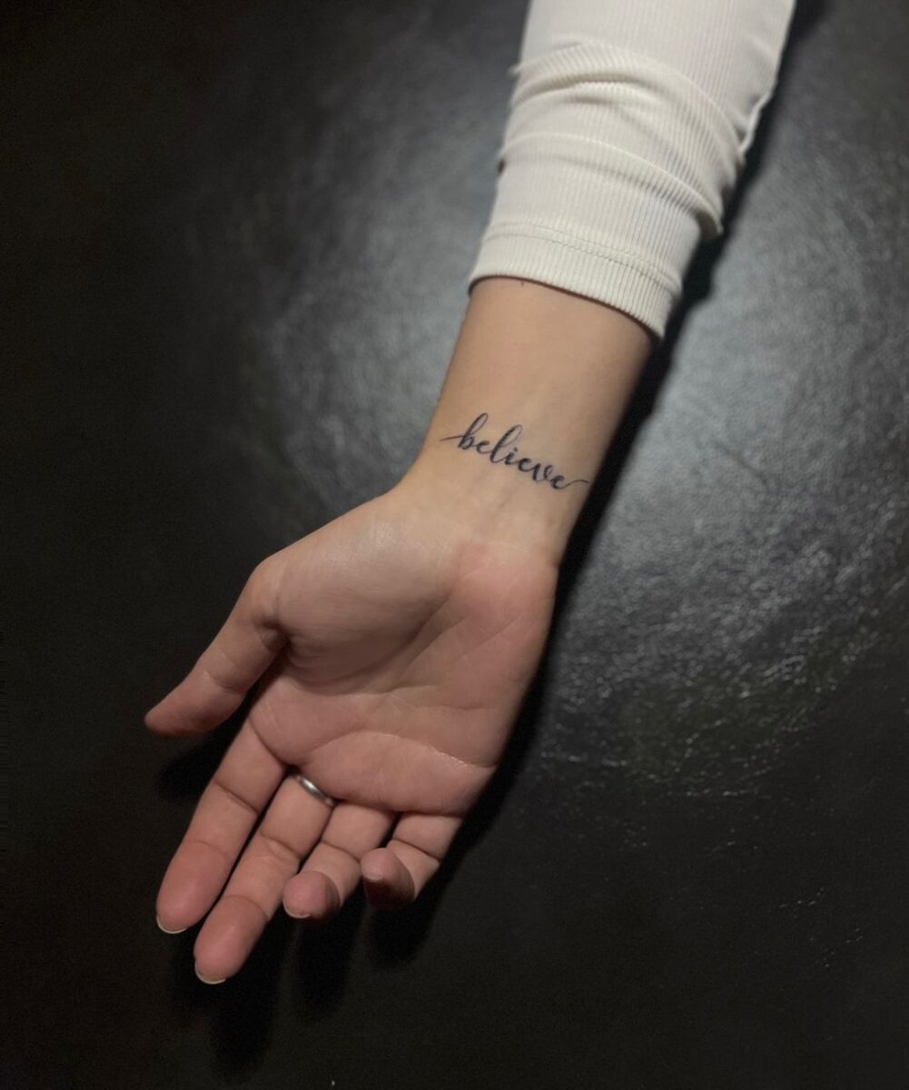 22 Motivational Word Tattoos That Will Fill You With Optimism And ...