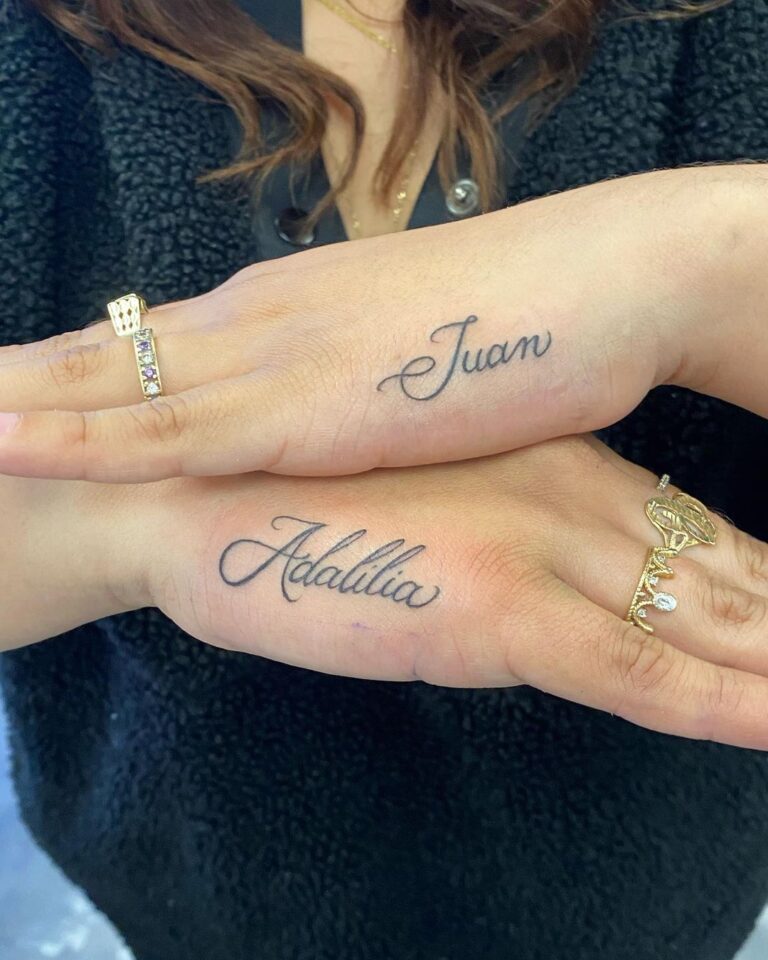 24 Names Tattoos To Tell Your Story And Honor Your Loved Ones