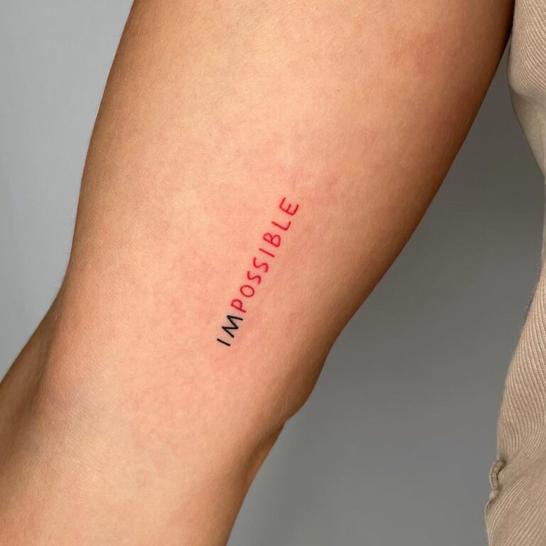 24 Motivational Word Tattoos That Will Fill You With Optimism And Inspiration