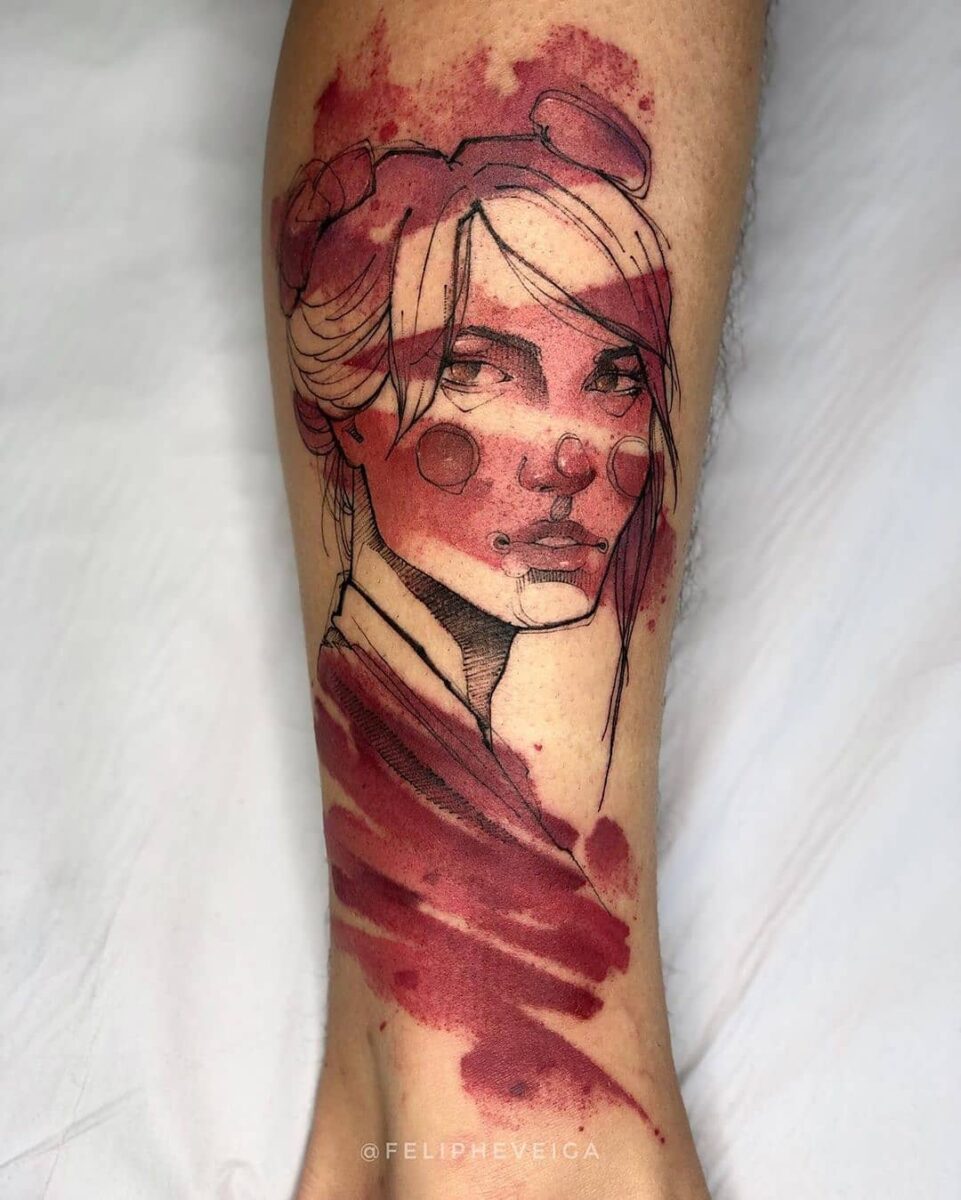 22 Bold Red Sleeve Tattoos That Are A Must See