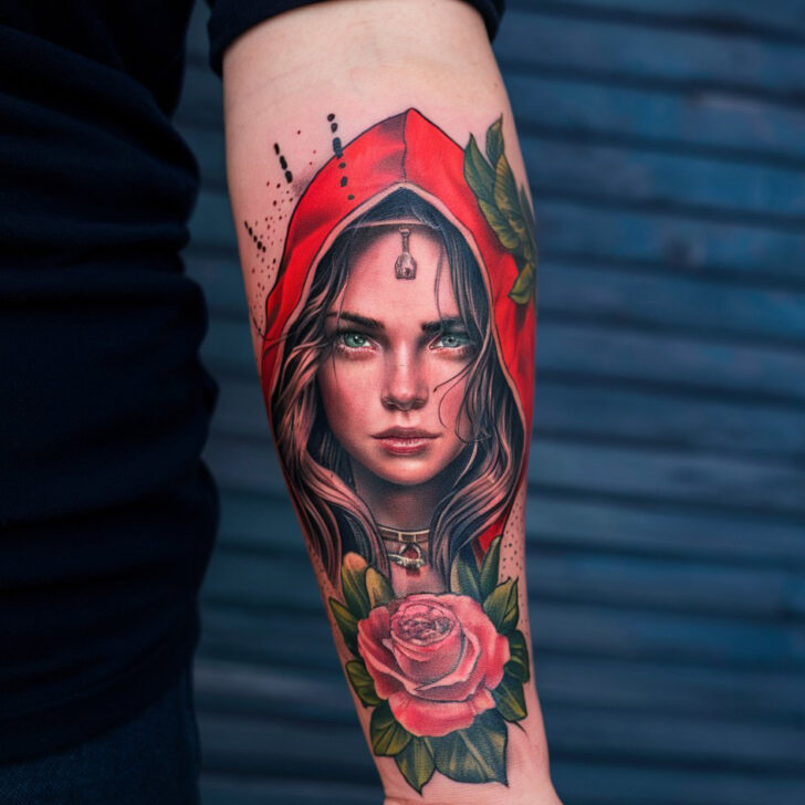 22 Bold Red Sleeve Tattoos That Are A Must See
