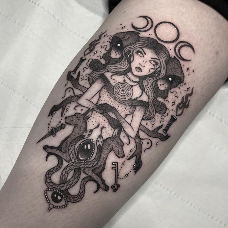 27 Magnificent Goddess Tattoos For Women