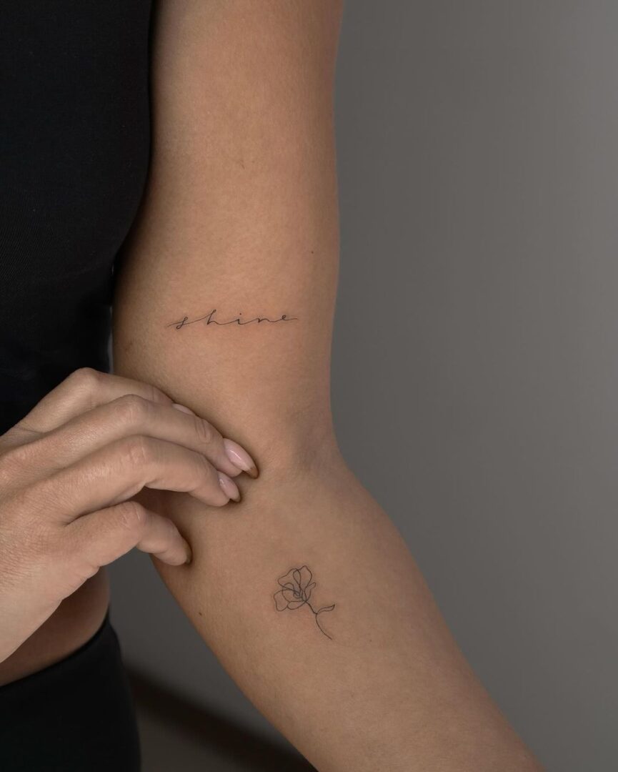 24 Motivational Word Tattoos That Will Fill You With Optimism And ...