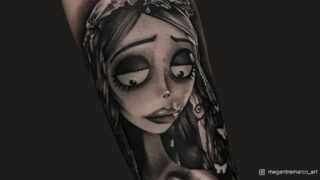 22 Hauntingly Beautiful Corpse Bride Tattoos Perfect For Your Next ...