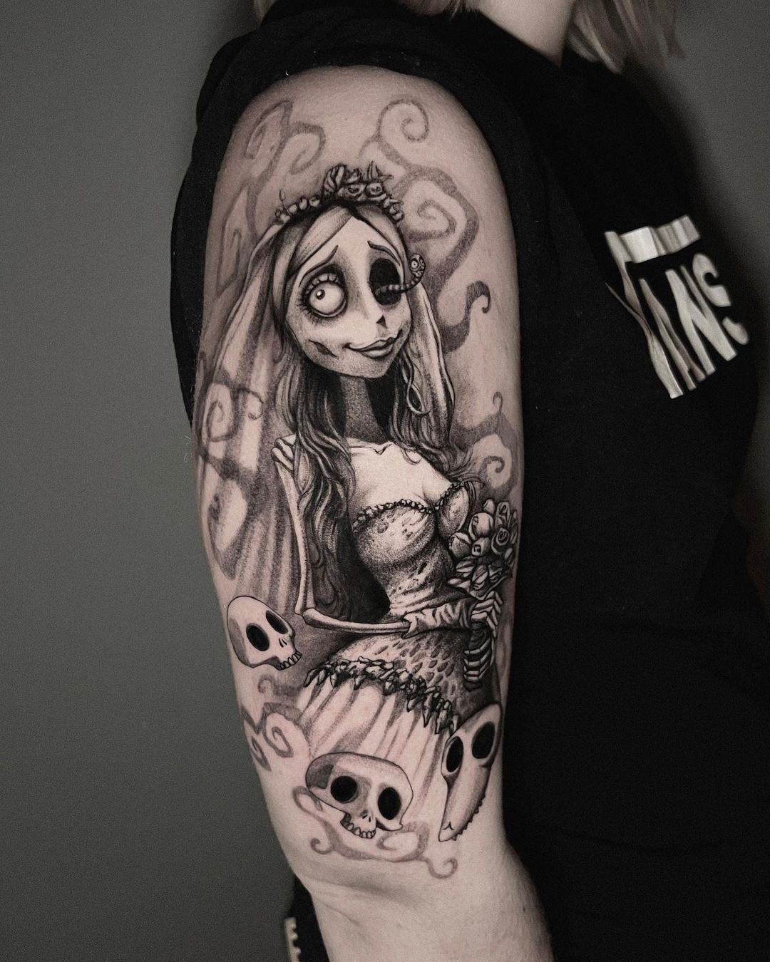 22 Hauntingly Beautiful Corpse Bride Tattoos Perfect For Your Next ...