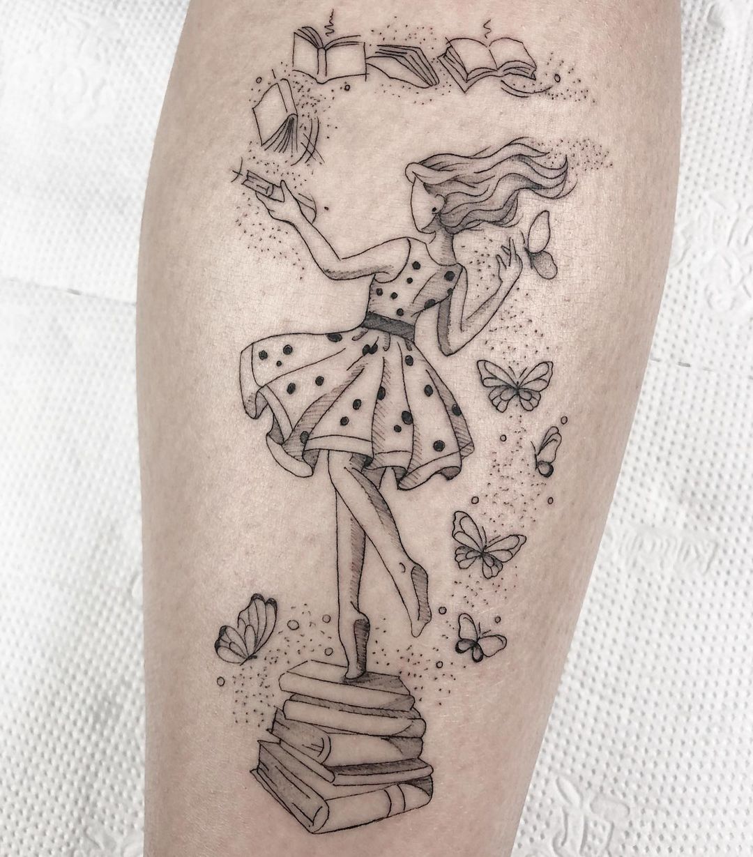 22 Book Lover Tattoo Ideas to Wear Your Literary Passion Like a True ...