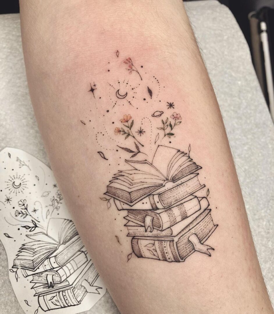 22 Book Lover Tattoo Ideas to Wear Your Literary Passion Like a True ...