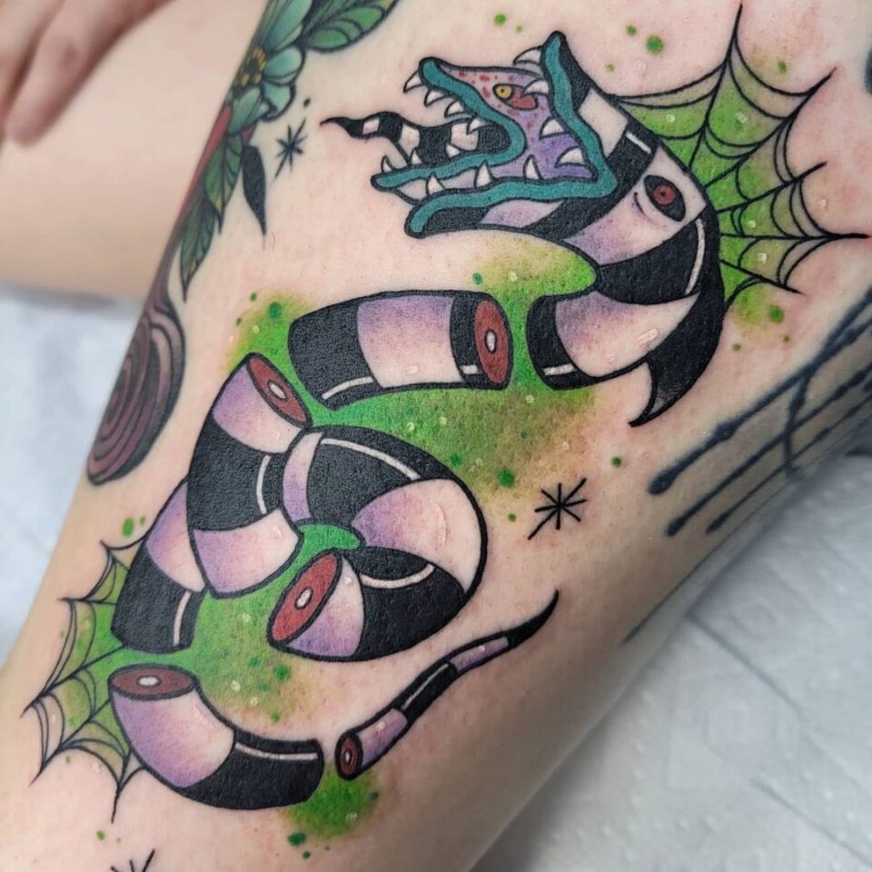 24 Spooky Cool Beetlejuice Tattoo Ideas To Rock Your Favorite Ghost In ...