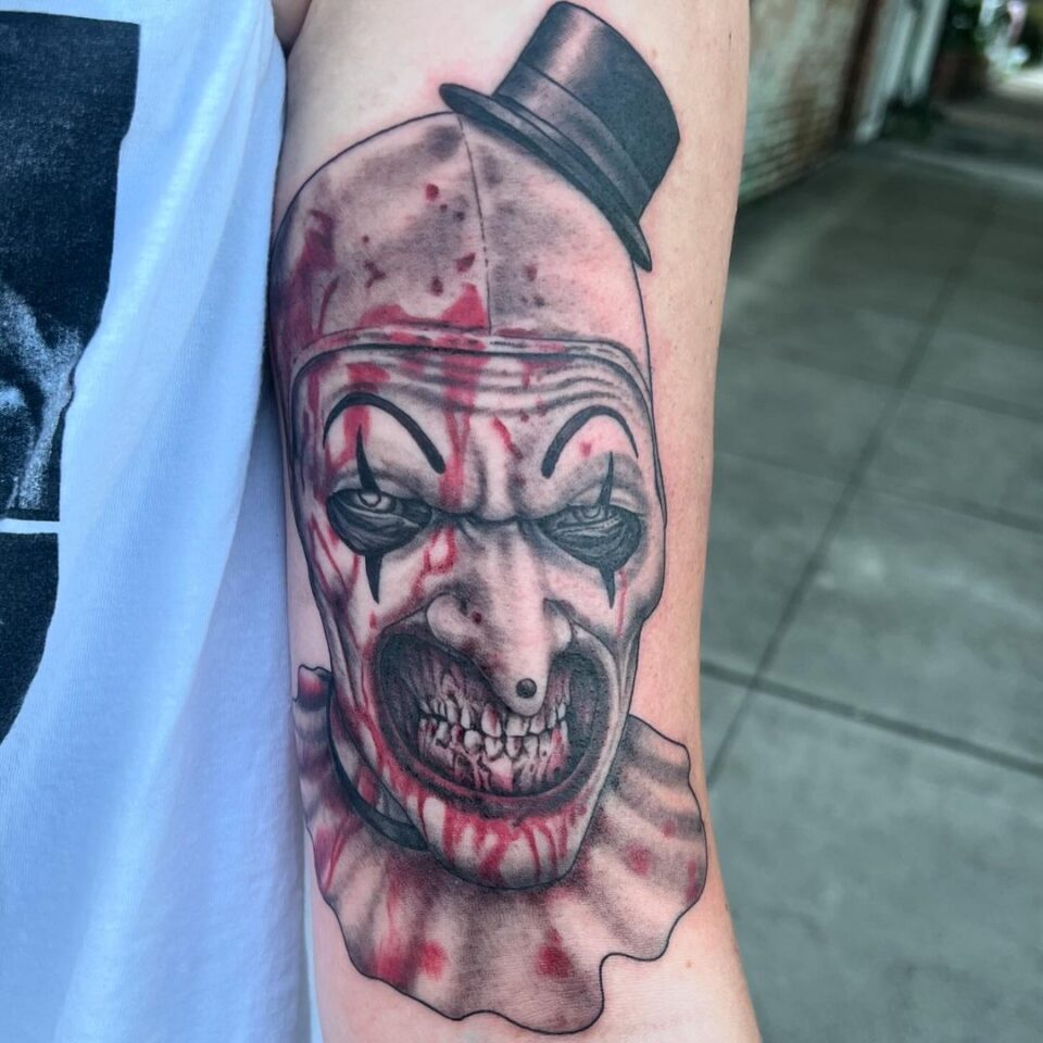 20 Art The Clown Tattoos Perfect For Fans Of Iconic Terrifier Franchise