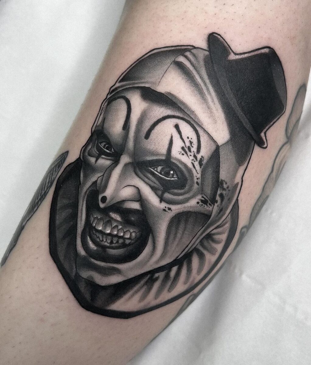 20 Art The Clown Tattoos Perfect For Fans Of Iconic Terrifier Franchise
