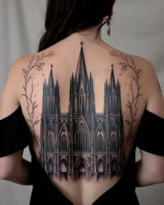 11 Gothic Cathedral Tattoos That Will Capture Your Attention Immediately