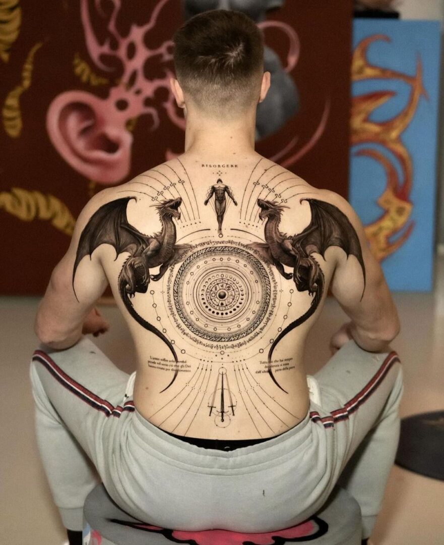 27 Bold & Edgy Back Tattoos For Men