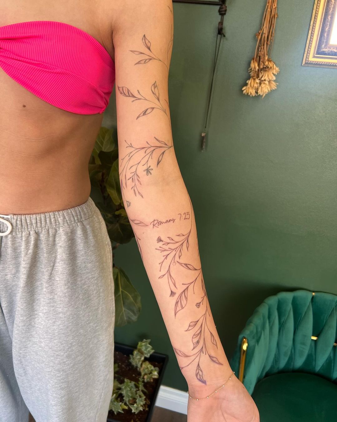 22 Fine Line Sleeve Tattoos For Women Who Want Elegant & Classy Look