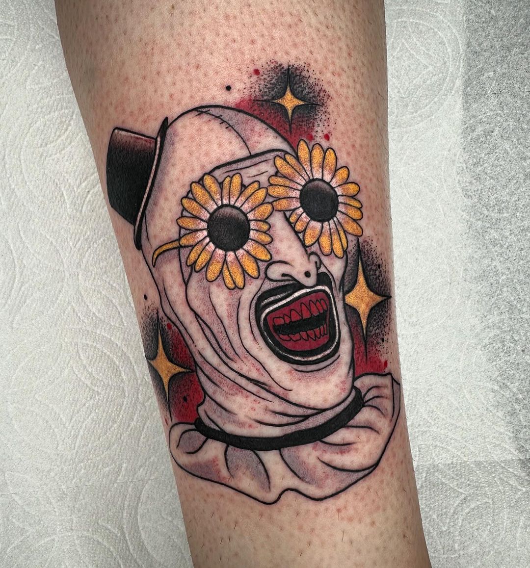 20 Art The Clown Tattoos Perfect For Fans Of Iconic Terrifier Franchise