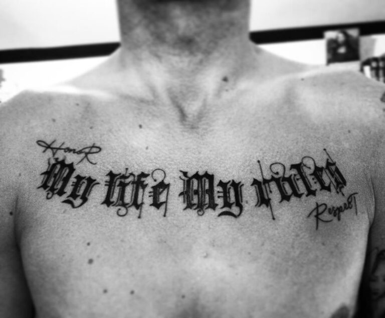 23 Dope & Empowering Chest Tattoos For Men