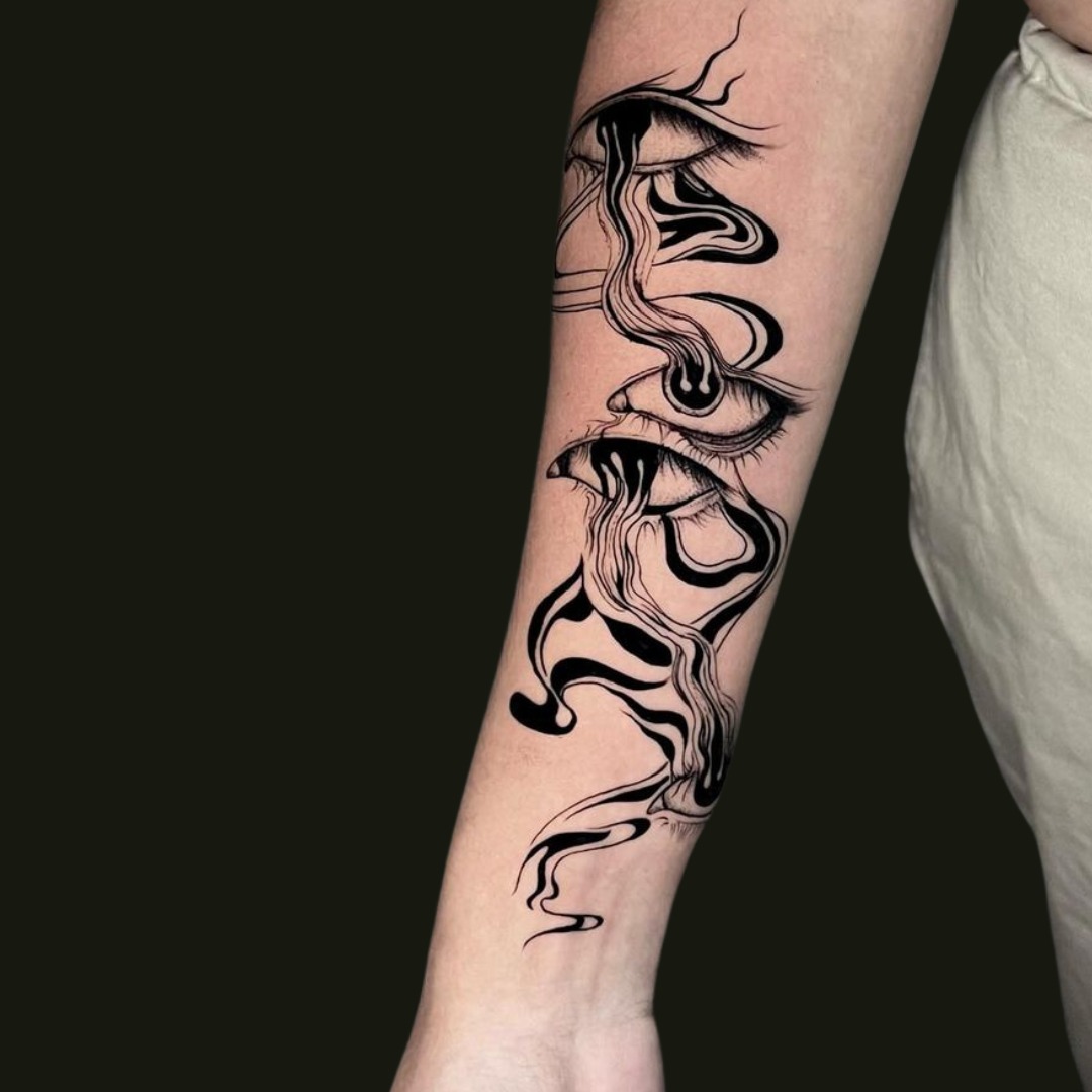 12 Marvelous Suminagashi Tattoos You'll Want To Get Right Away