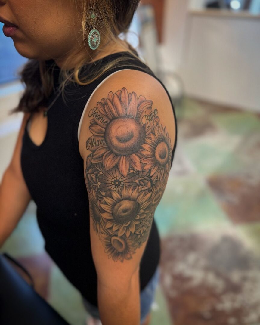 24 Lovely Sunflower Tattoo Sleeves That Will Brighten Your Day