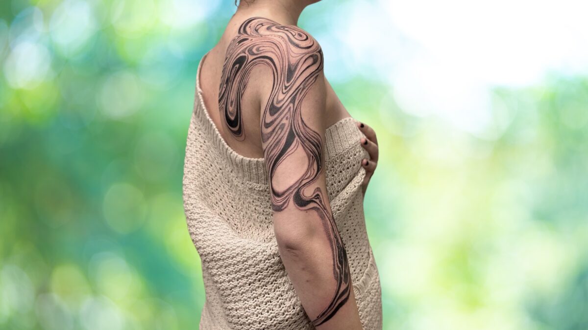 12 Marvelous Suminagashi Tattoos You'll Want To Get Right Away