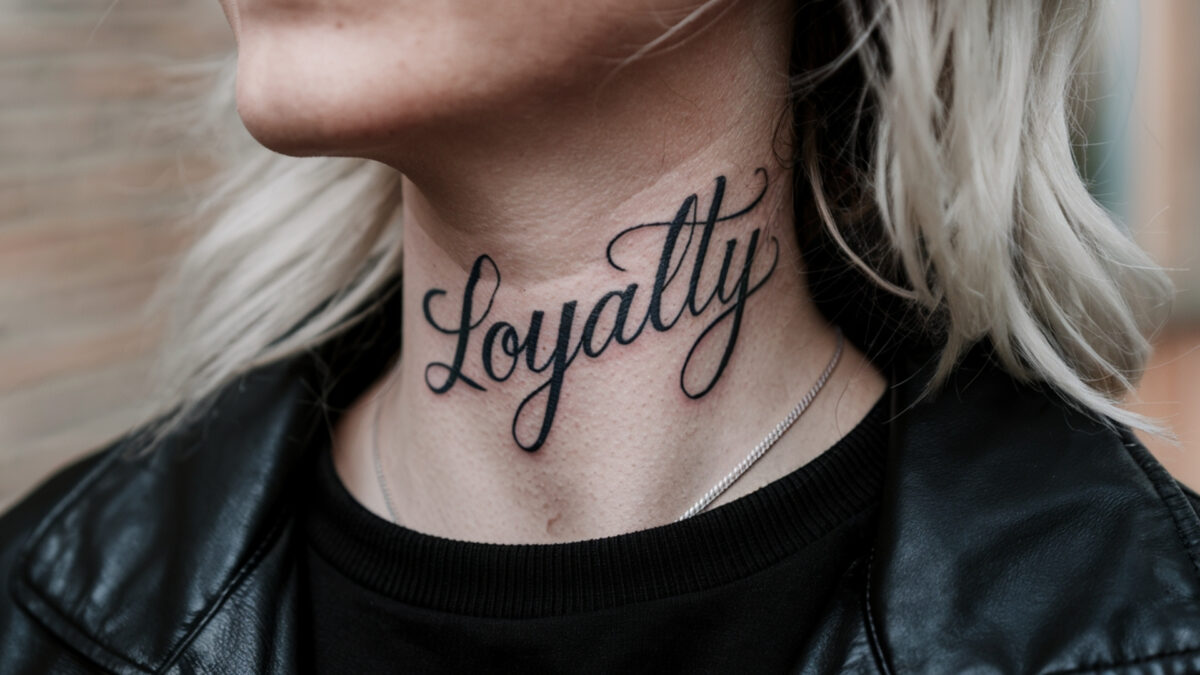 24 Incredible And Meaningful Cursive Neck Tattoo Ideas