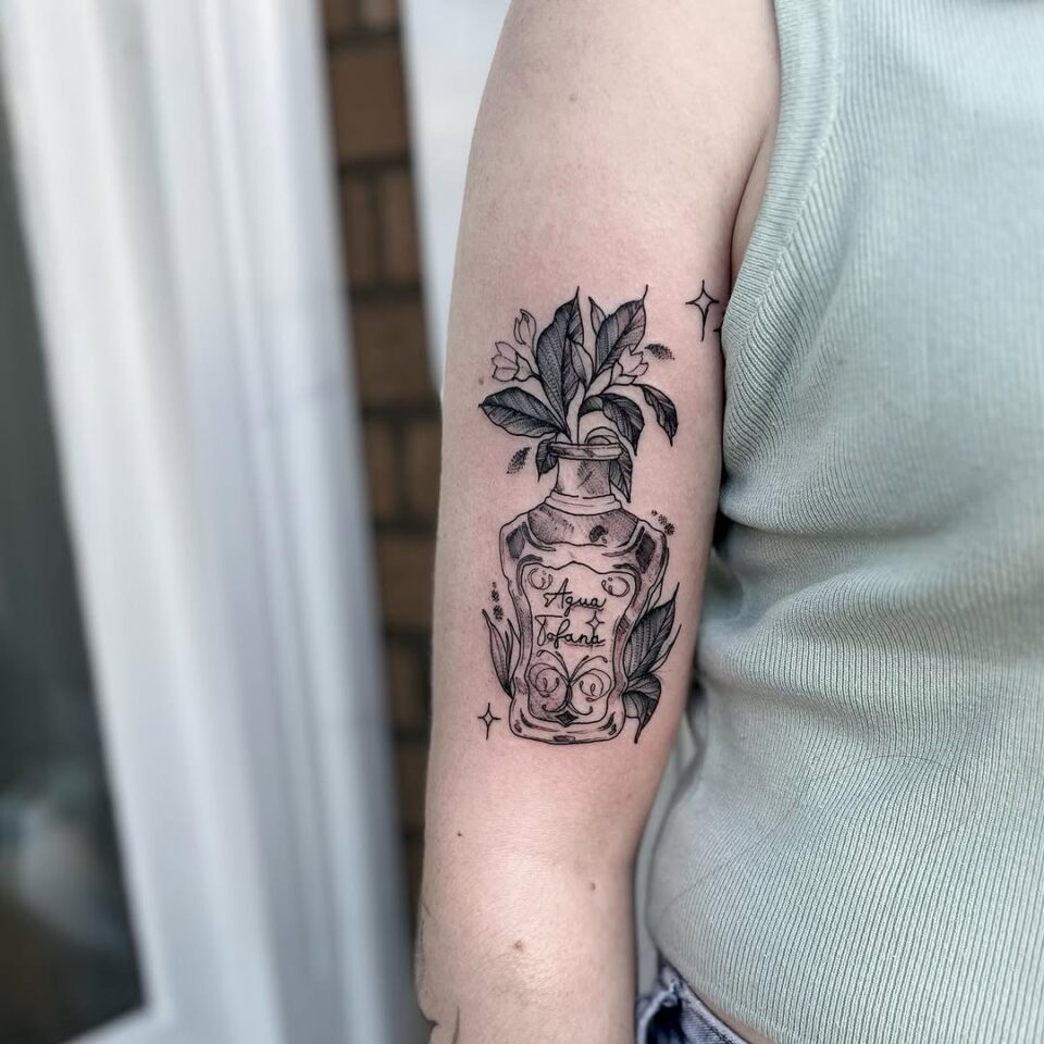 14 Cool Aqua Tofana Tattoos That Are Inspired By Old Wives' Tales