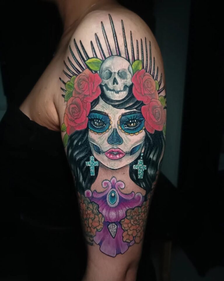 12 Stunning Catrina Tattoos That Are All About The Afterlife