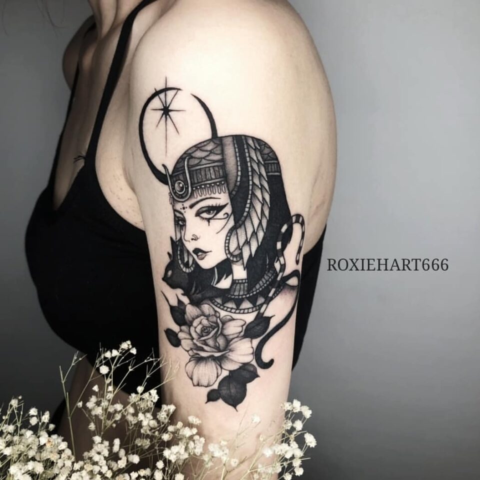 15 Gorgeous Cleopatra Tattoos That Will Stun You With Mystical Elegance ...