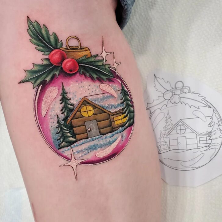 25 Christmas Tattoos That'll Awaken Your Holiday Spirit