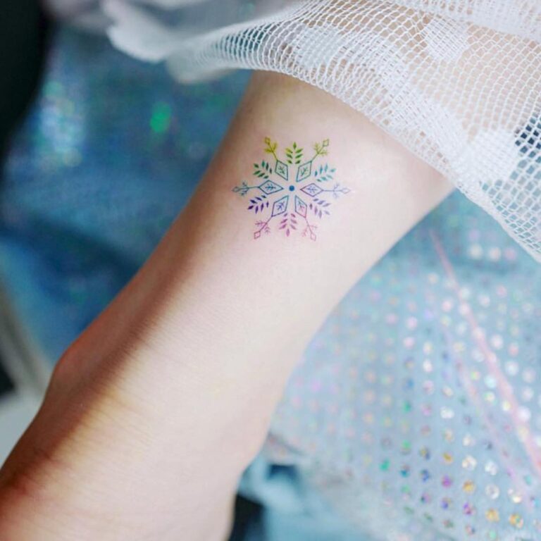 17 Cute And Chill Snowflake Tattoos To Rock This Winter
