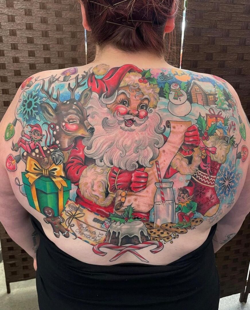 25 Christmas Tattoos That'll Awaken Your Holiday Spirit