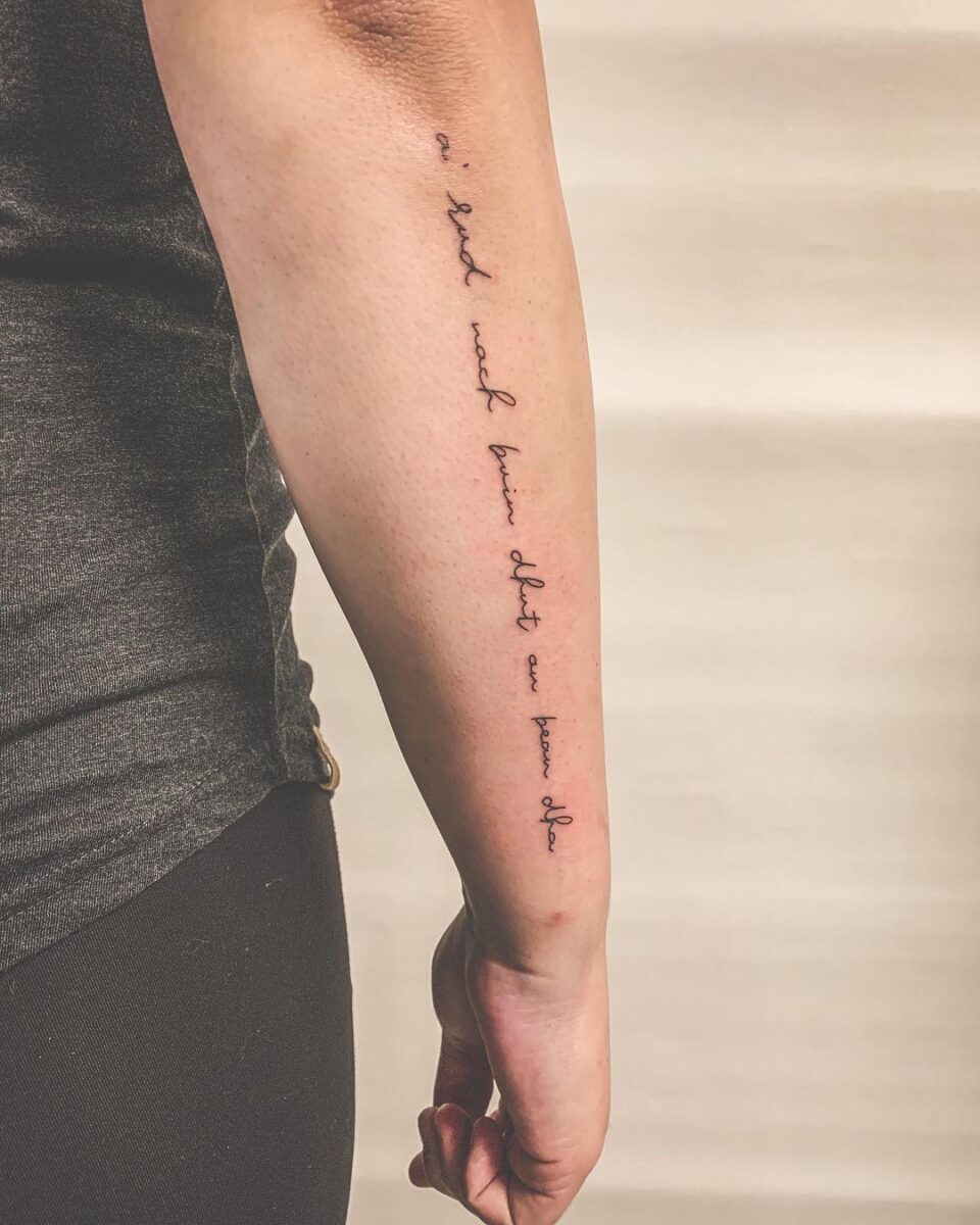 12 Personalized Quote Tattoos You Can Express Yourself With