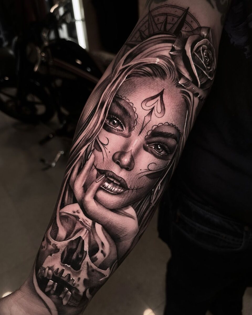12 Stunning Catrina Tattoos That Are All About The Afterlife