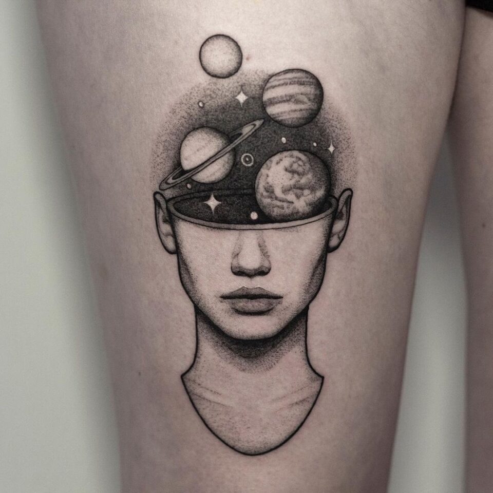 15 Intriguing Surrealism Tattoos That'll Twist Your Mind