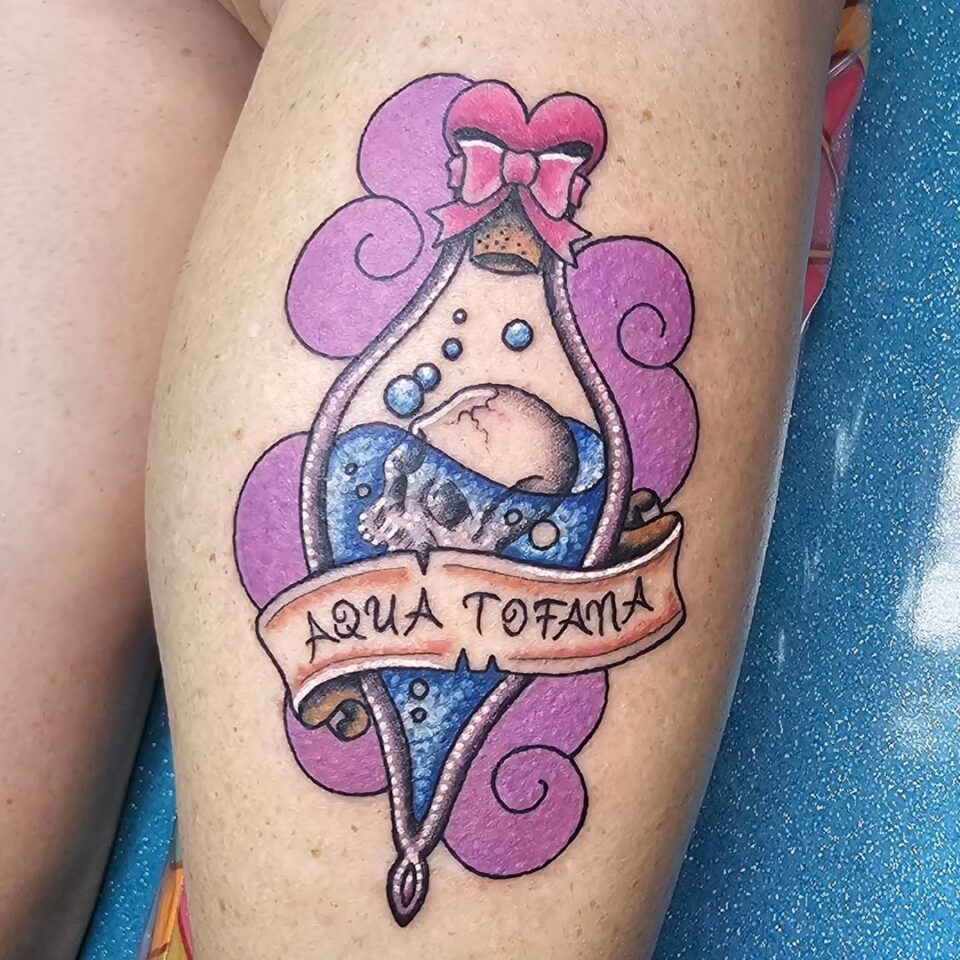 14 Cool Aqua Tofana Tattoos That Are Inspired By Old Wives' Tales