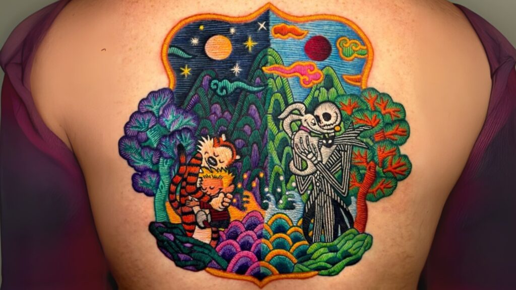 15 Fabulous Embroidery Tattoos To Stitch Your Story In Ink