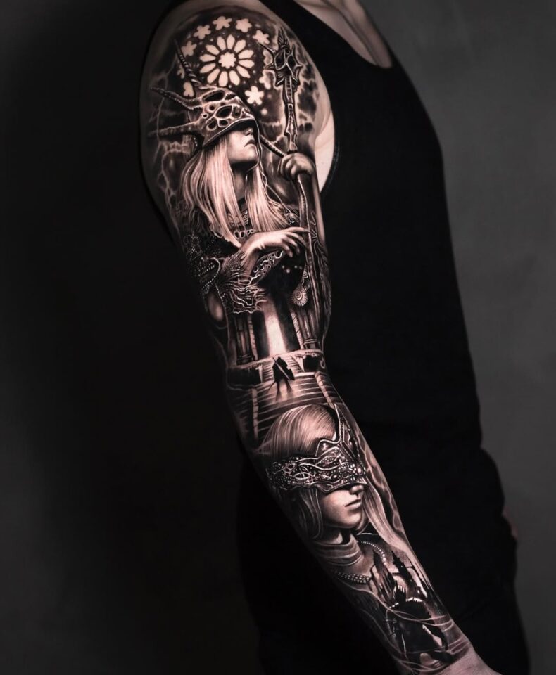 13 Sinister Dark Fantasy Tattoos That Will Haunt You