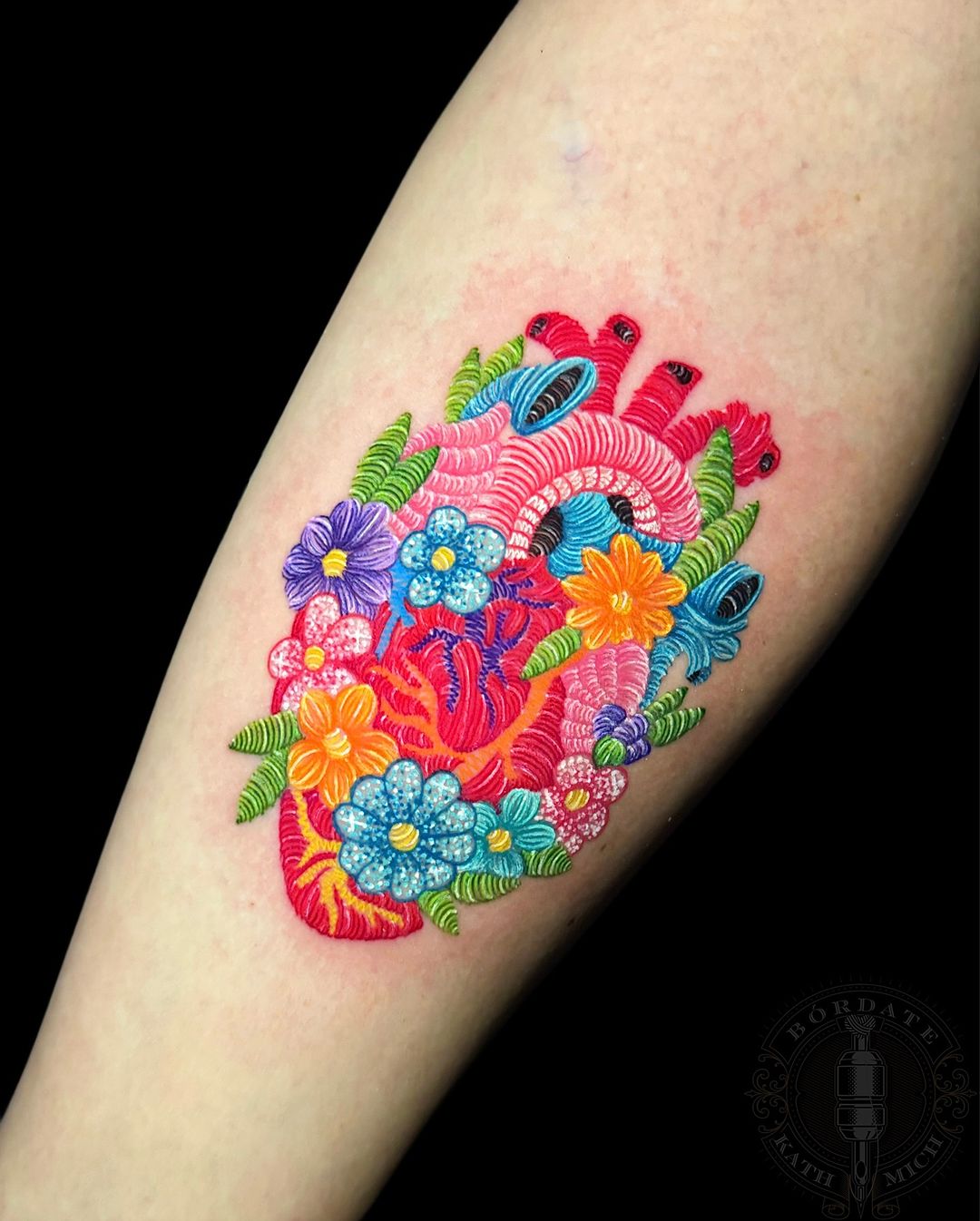 15 Fabulous Embroidery Tattoos To Stitch Your Story In Ink