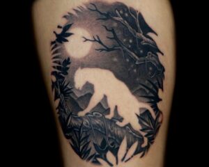 14 Incredible Negative Space Tattoos That Use The Emptiness To Create ...