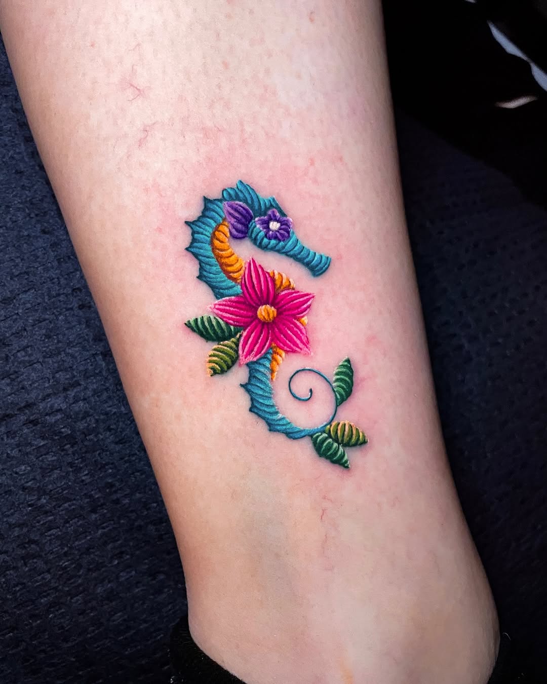15 Fabulous Embroidery Tattoos To Stitch Your Story In Ink