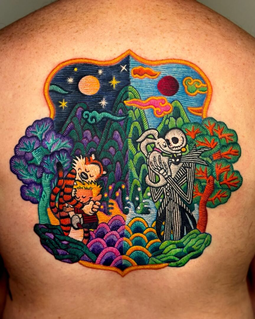 15 Fabulous Embroidery Tattoos To Stitch Your Story In Ink