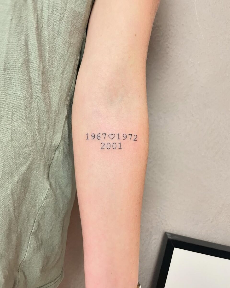 12 Birthdate Tattoo Ideas To Show Love For Yourself Or Your Loved Ones