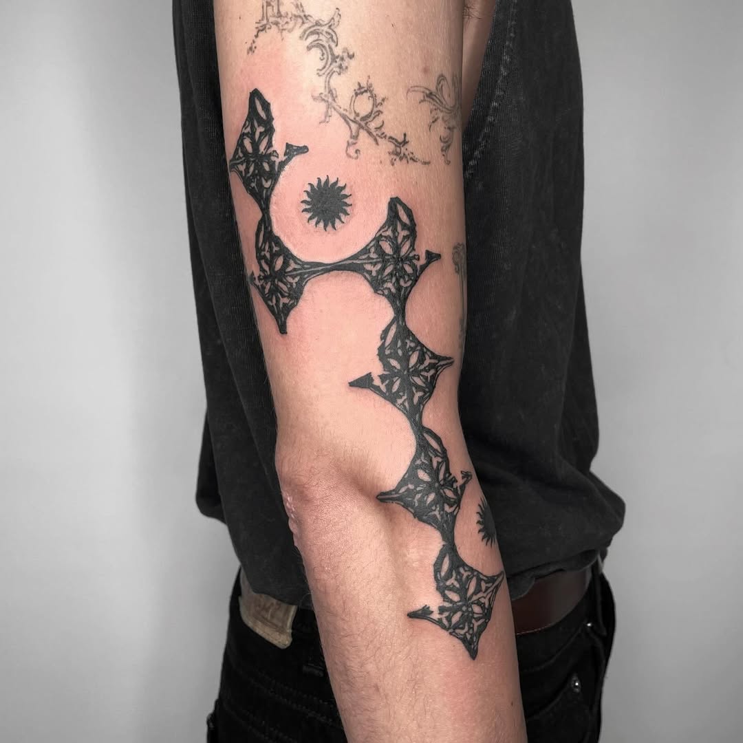 11 Dark And Beautiful Gothic Ornament Tattoos That Blend Mystery And Beauty